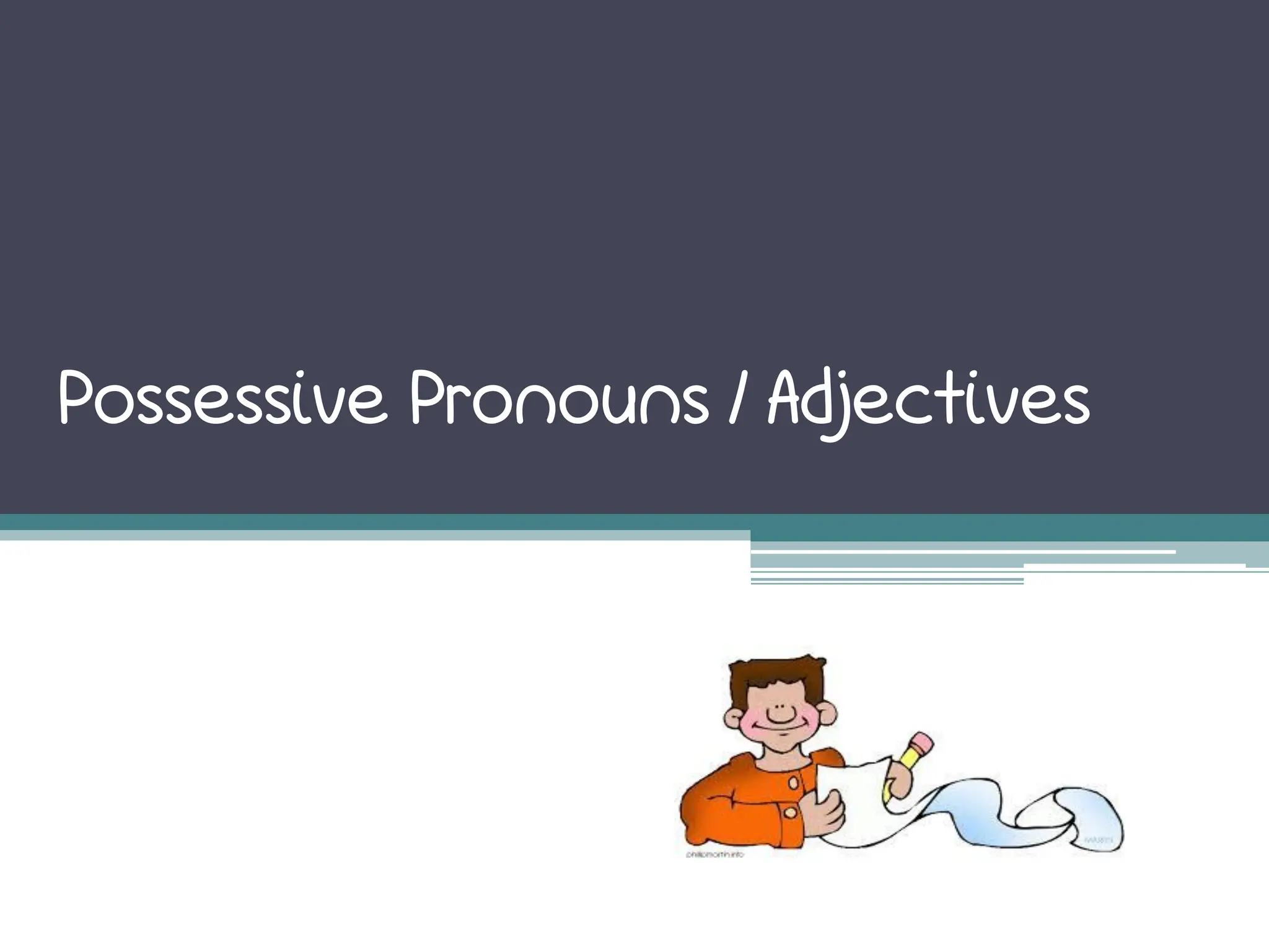 possessive-pronouns possessive-adjectives-and-pronouns-flashcards ...