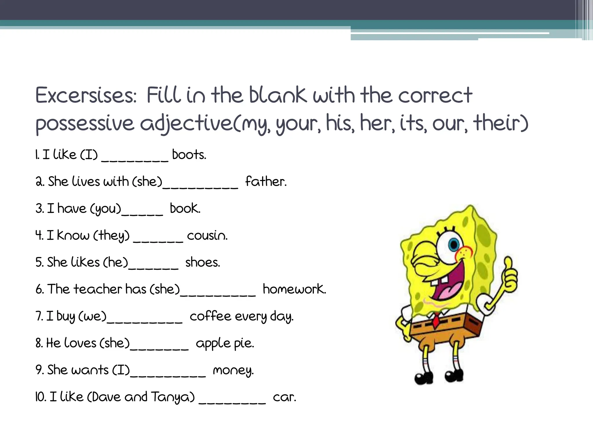 possessive-pronouns possessive-adjectives-and-pronouns-flashcards ...