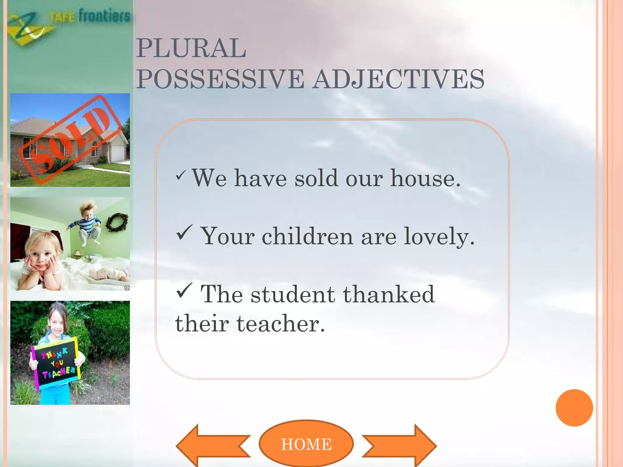 Possessive adjective | PPT
