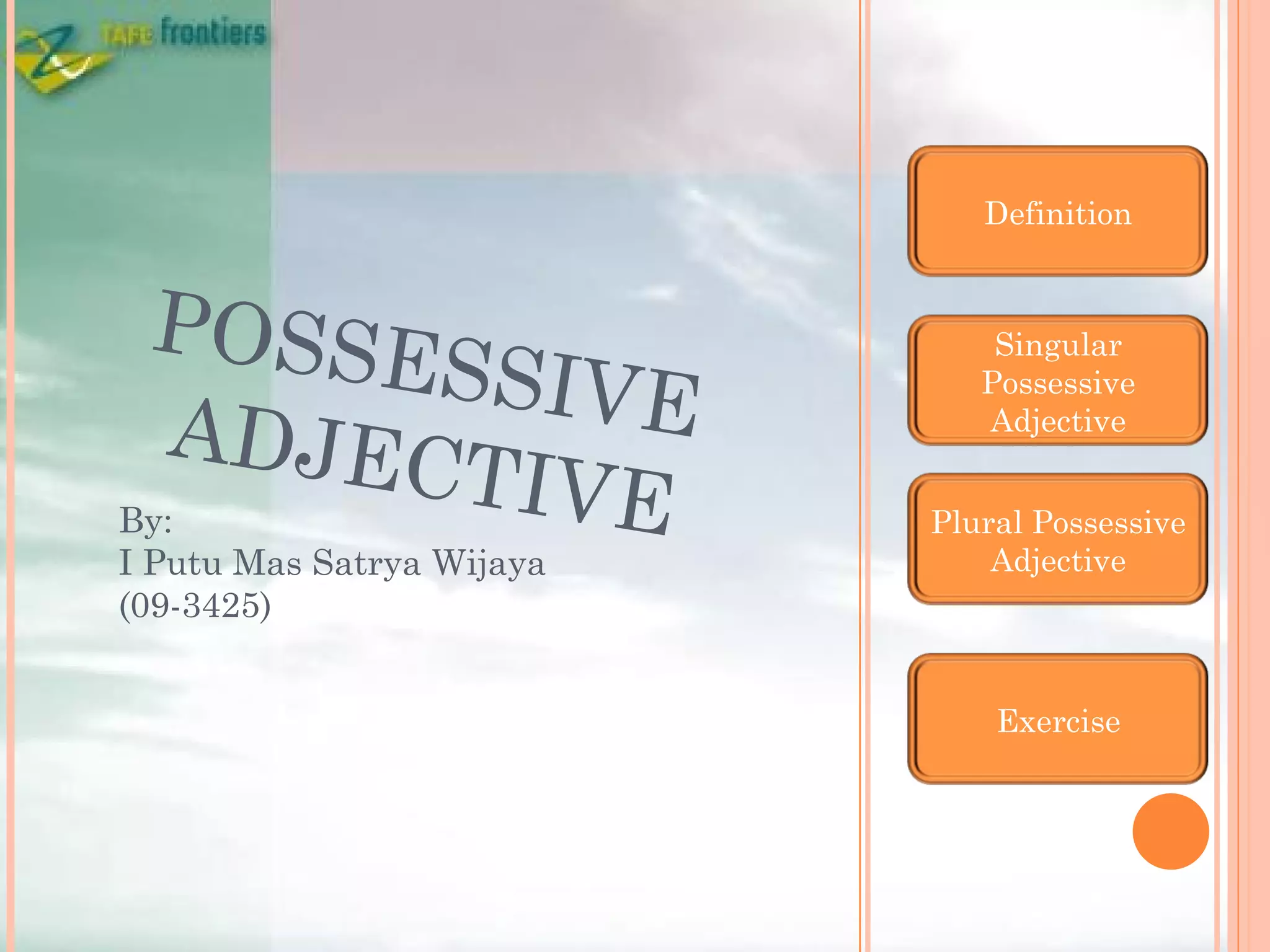 Possessive adjective | PPT