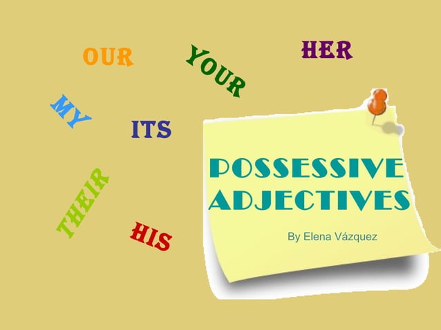 Possessive Adjectives | PPS