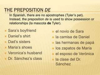 Possessive adjectives | PPTX