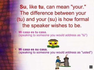 Possessive adjectives | PPT