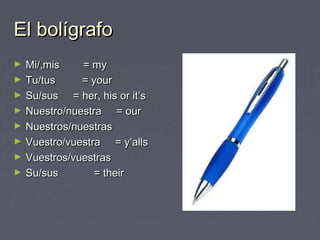 Possessive Adjectives | PPT