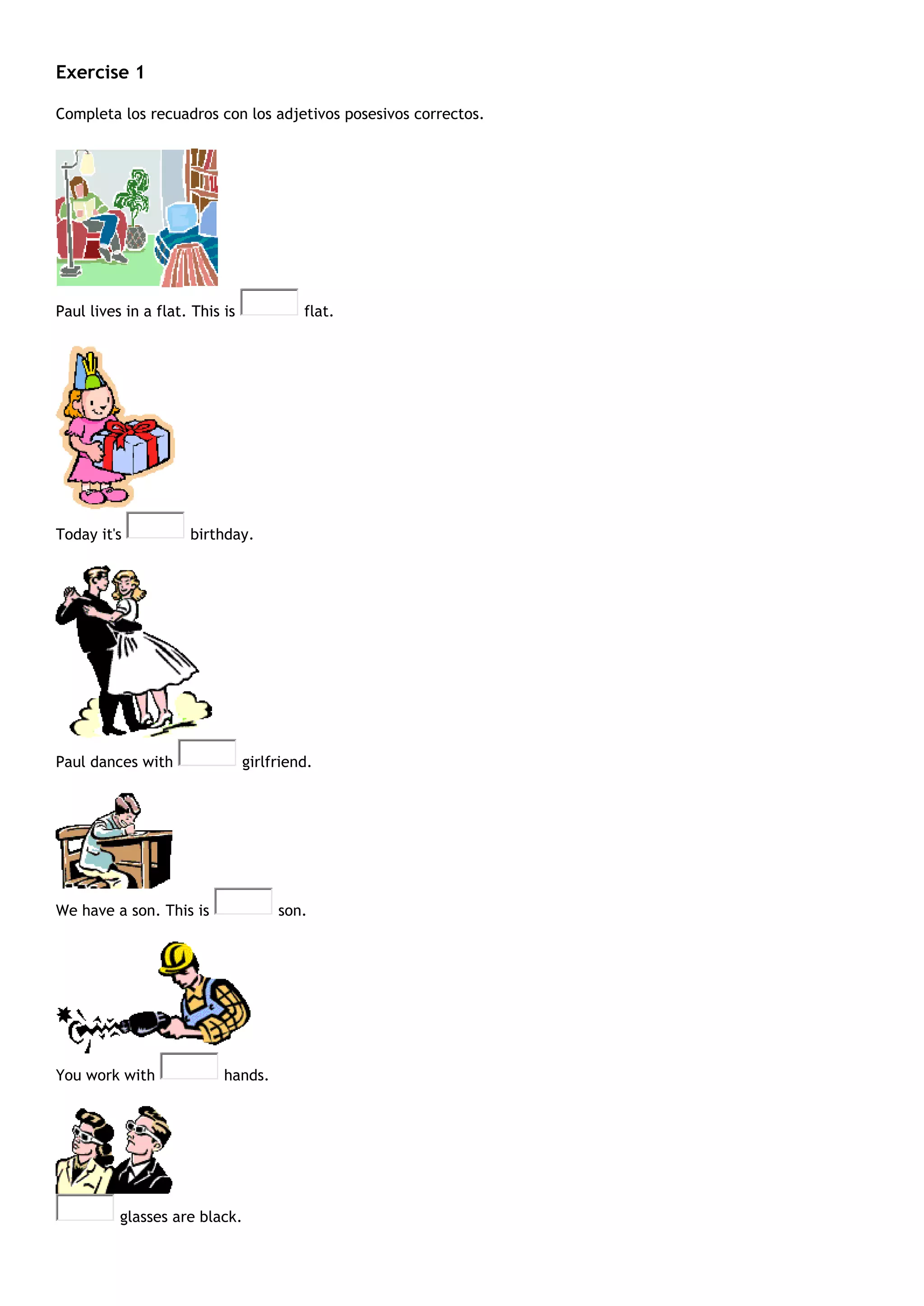 Possessive Adjectives And Pronouns Interactive Worksheet Posesivos En