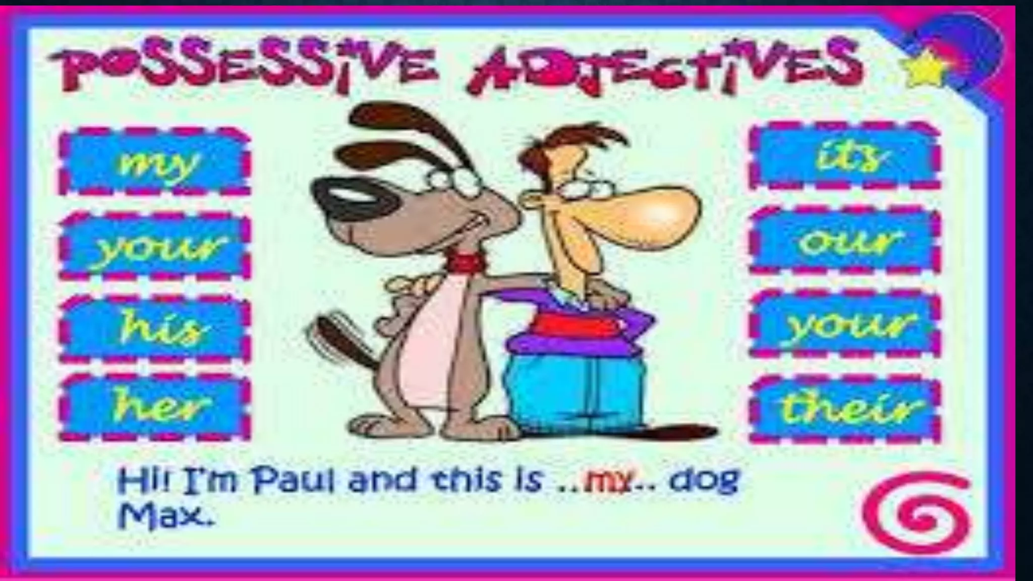 Possessive adjectives. possessive case | PPTX