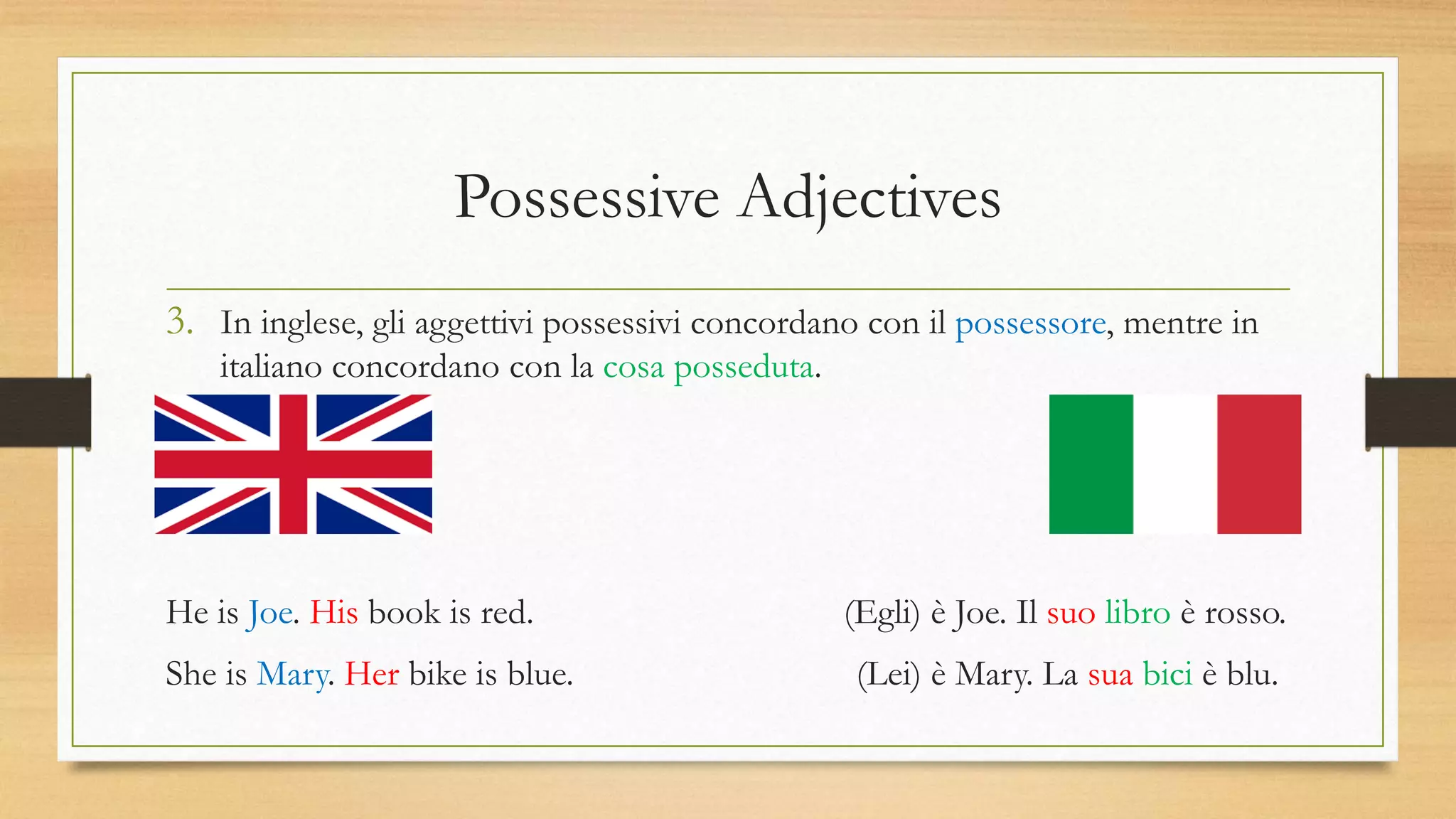 Possessive adjectives | PPT
