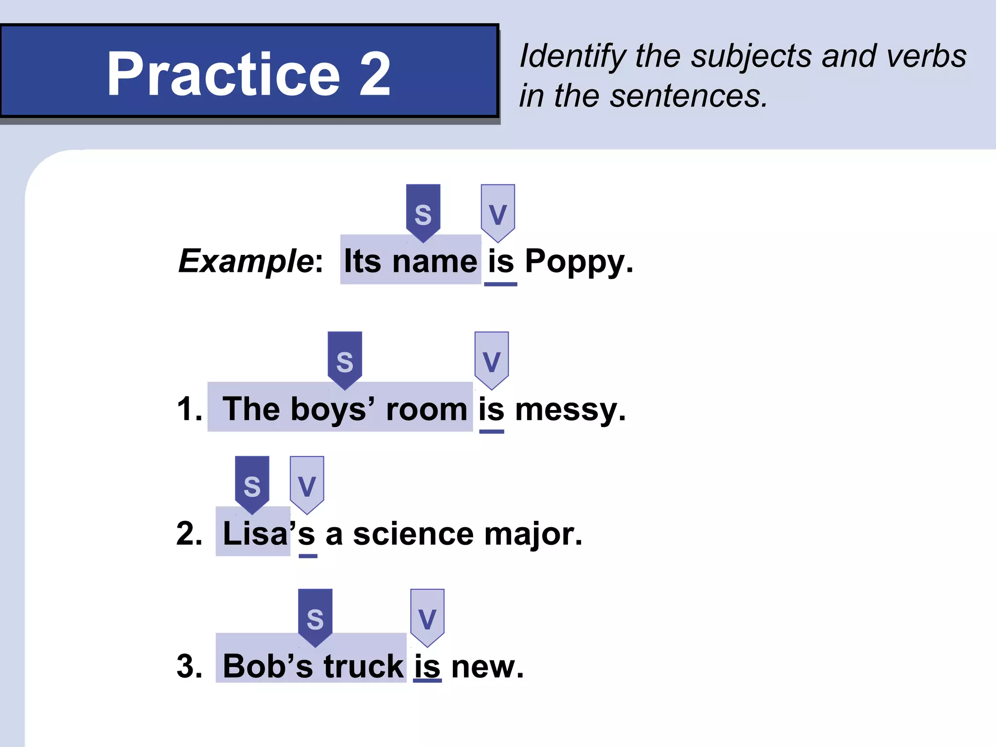 Possessive adjectives | PPS