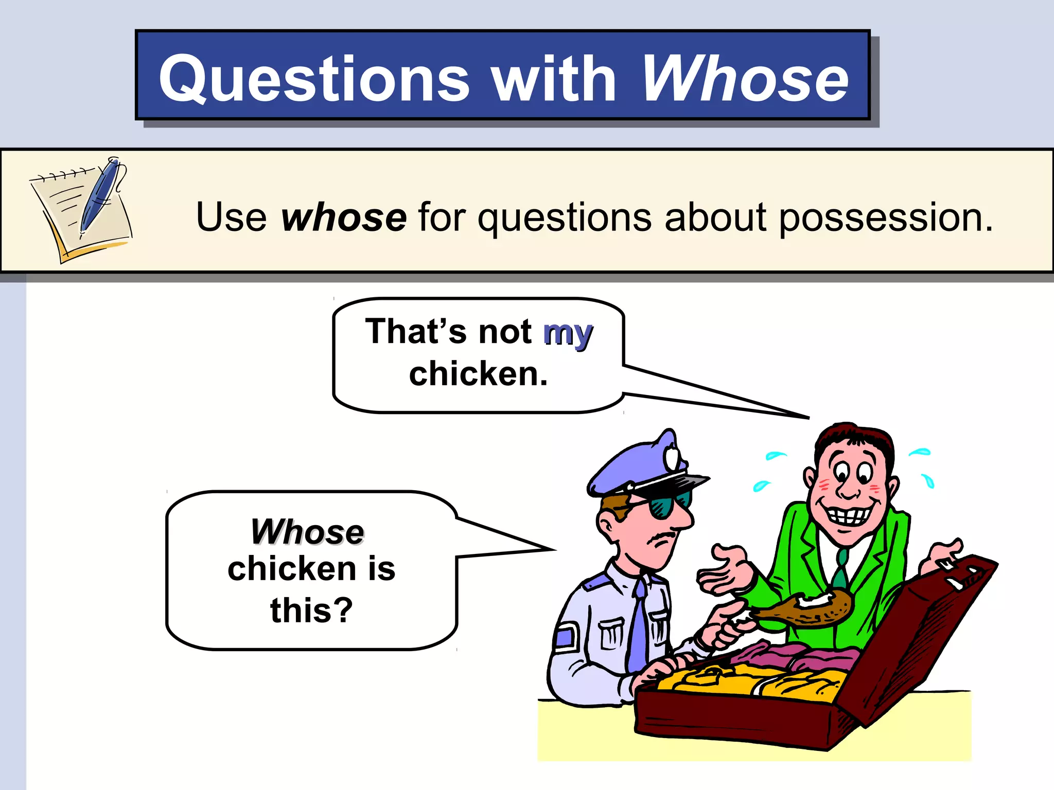 Possessive adjectives | PPS