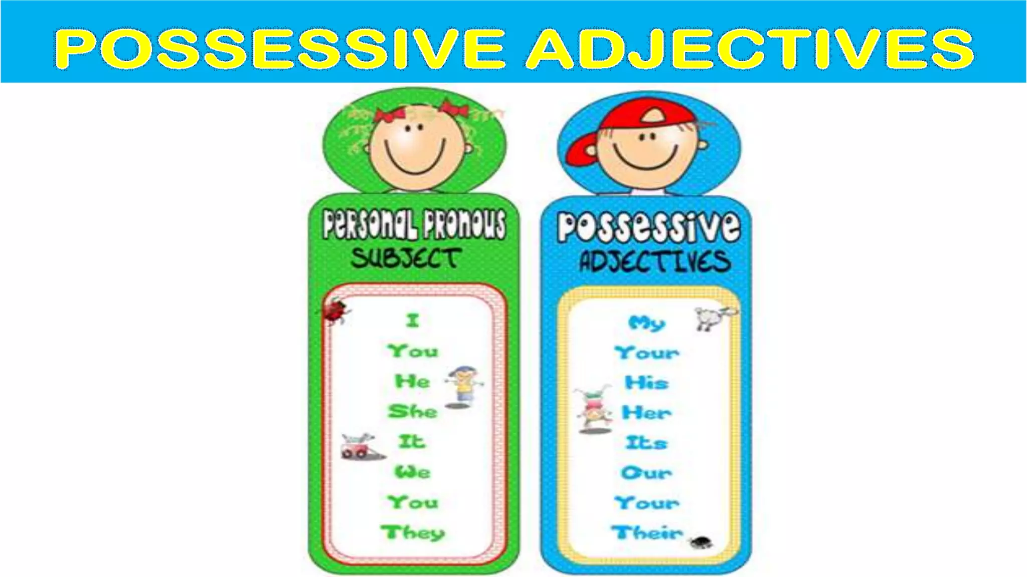 Possessive adjectives | PPTX