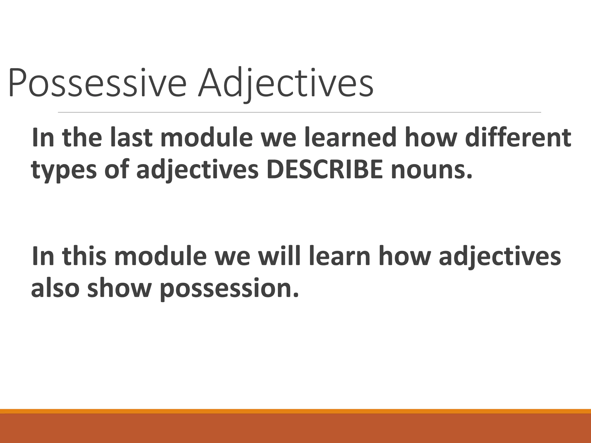 Possessive adjectives.ppt