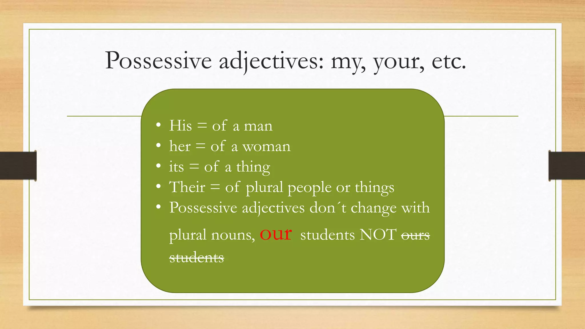 POSSESSIVE ADJECTIVES.pptx