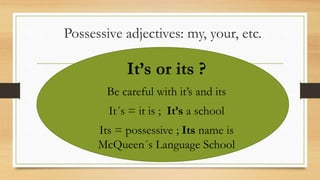 POSSESSIVE ADJECTIVES.pptx