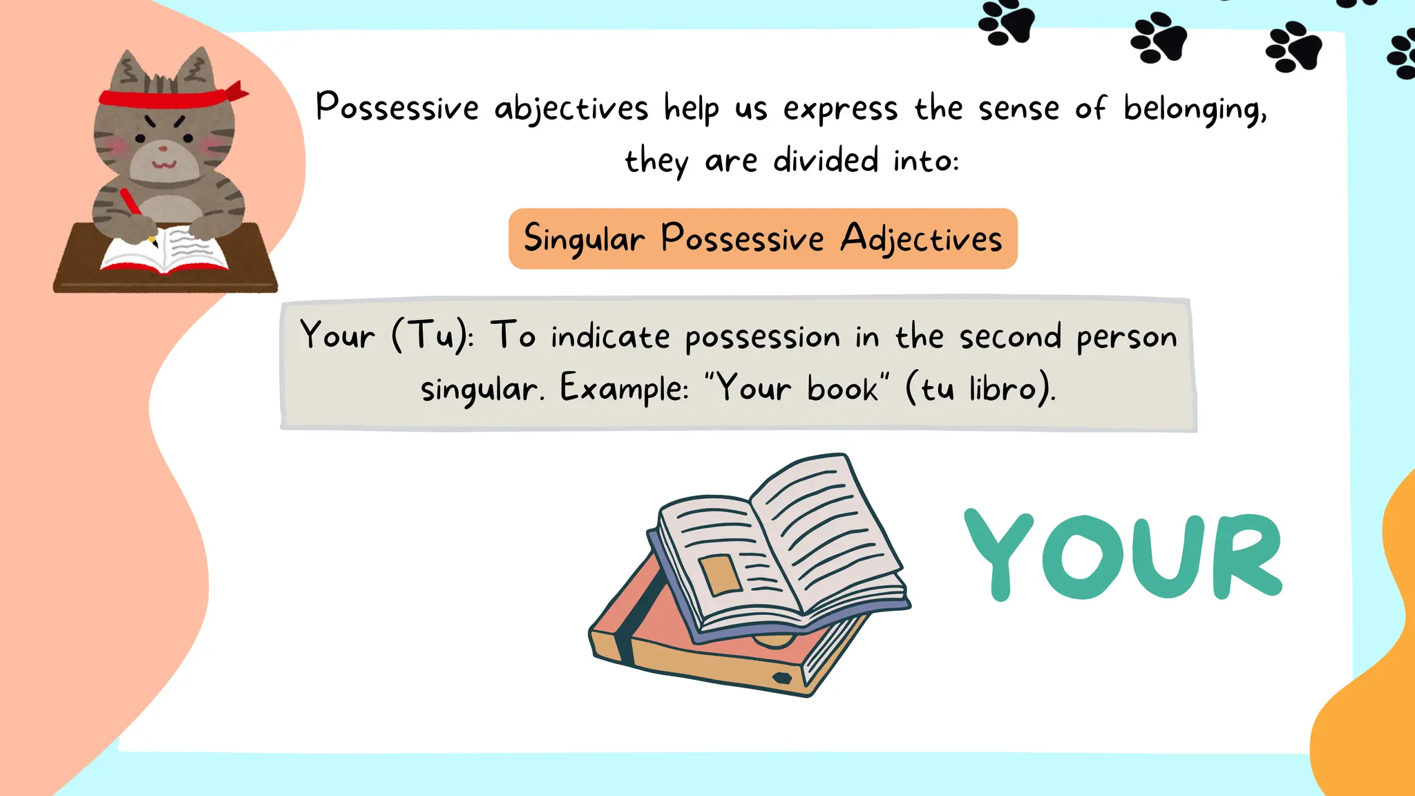 Possessive adjectives, en inglés con todos | PDF