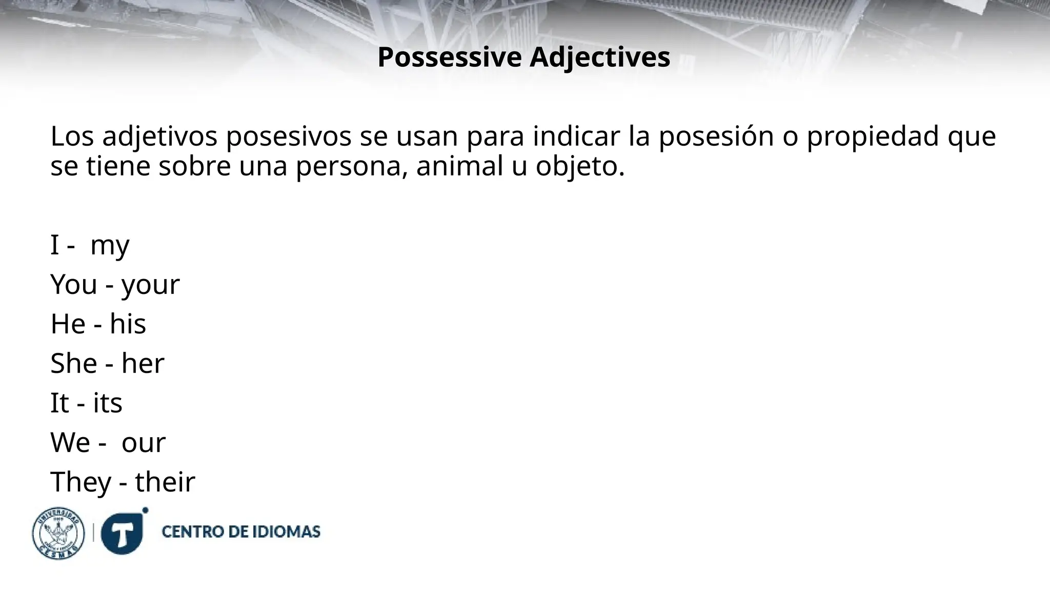 possessive adjectives and professions jobs | PPTX