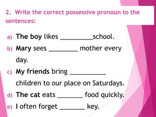 Possessive adjectives 1 ero | PPT