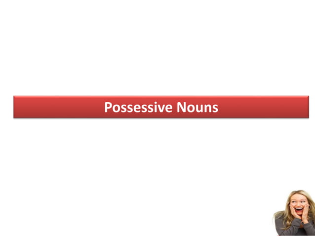 Possessive adjectives and possessive nouns | PPT