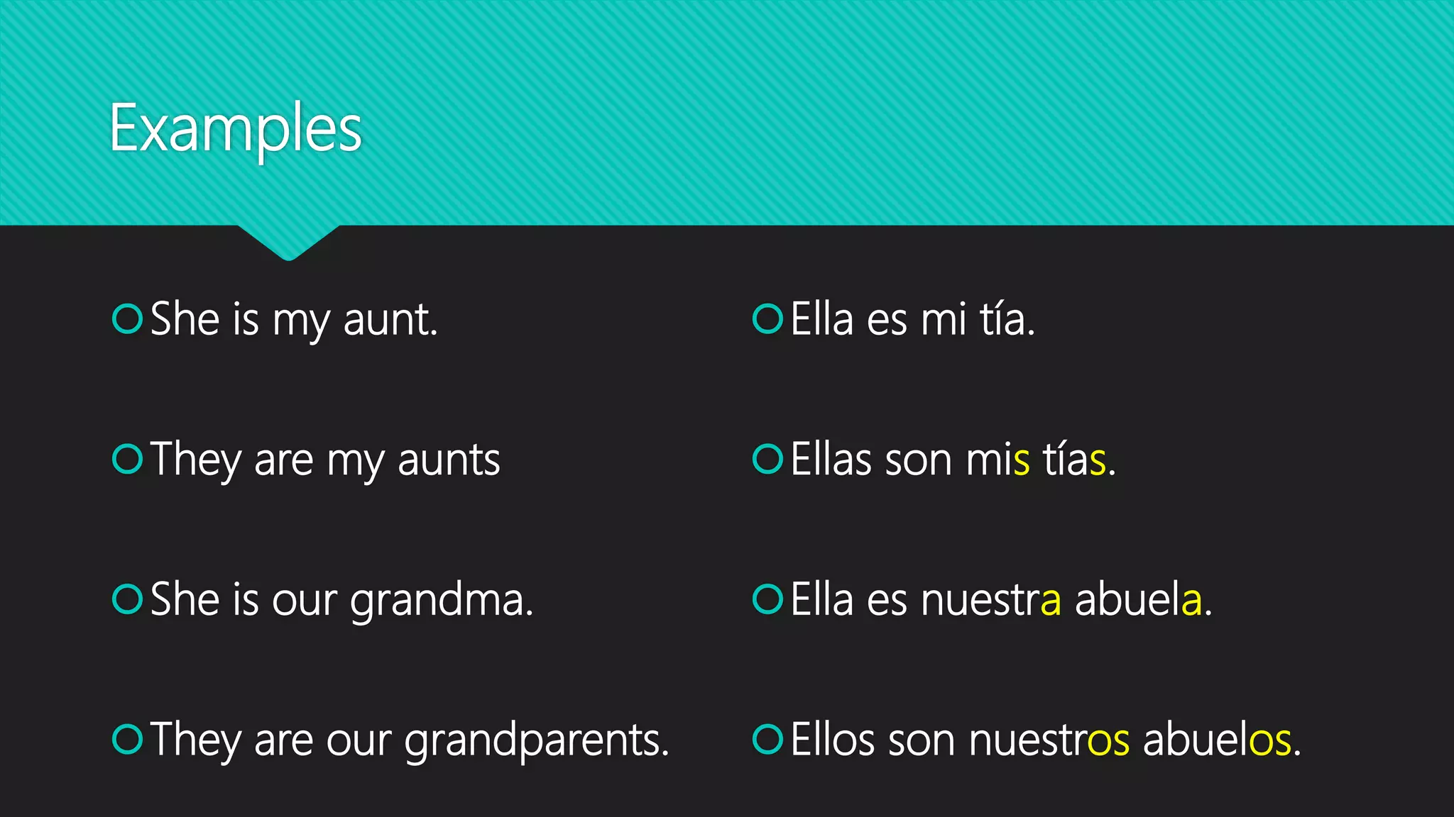 Possessive adjectives ppt with practice without answers | PPTX