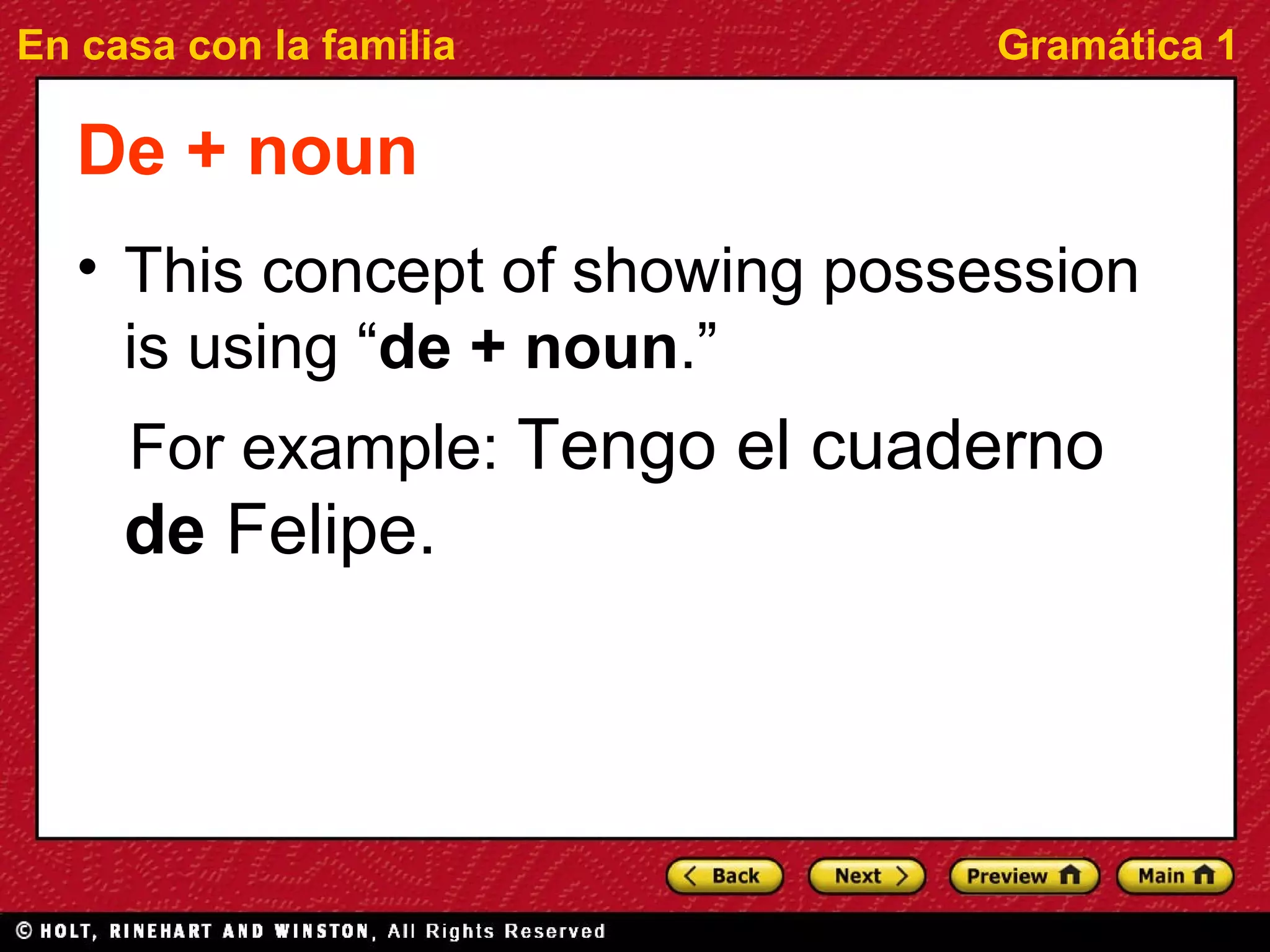 Possessive adjectives short and long | PPT