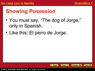 Possessive adjectives short and long | PPT