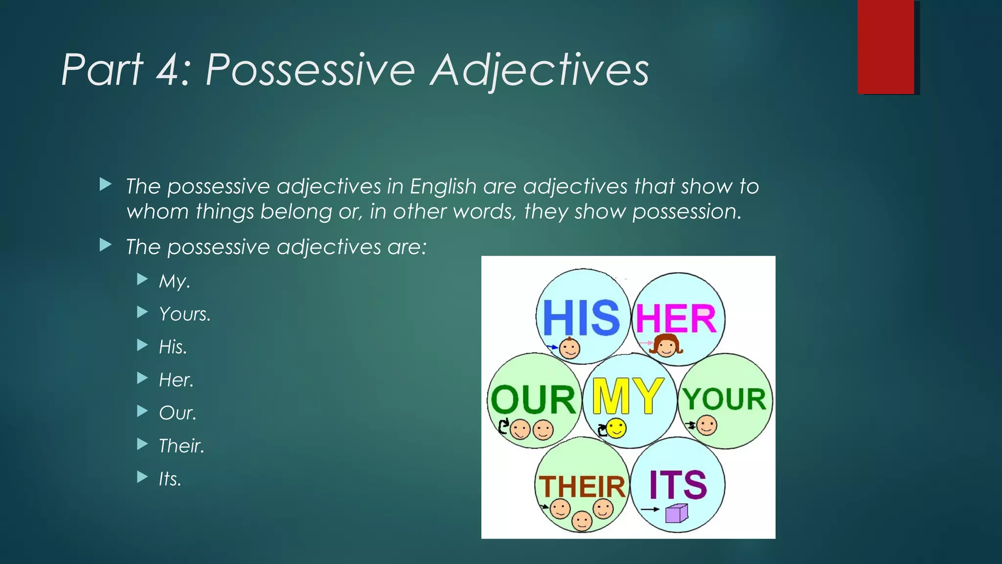 Possessive and Demonstrative Adjectives | PPT