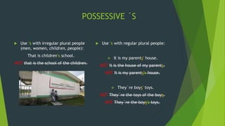 Possessive apostrophe s | PPTX