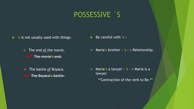 Possessive apostrophe s | PPTX