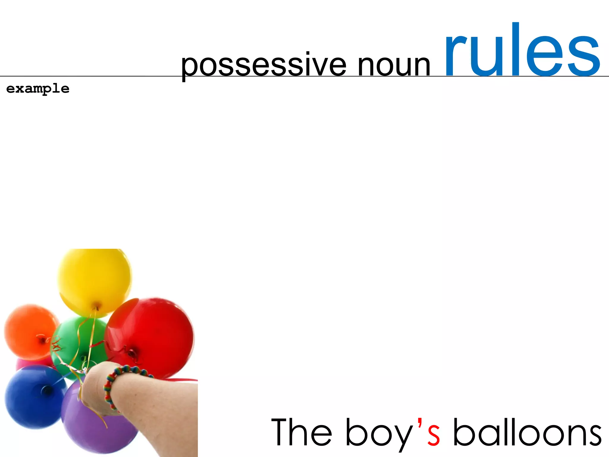 Possessive Nouns | PDF