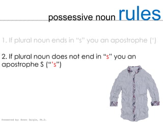 Possessive Nouns | PDF