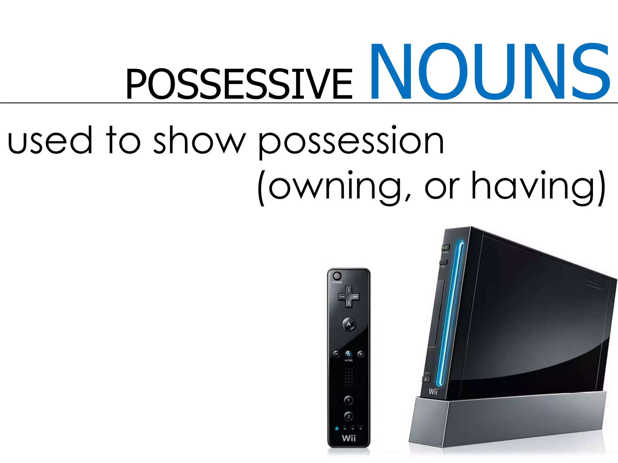 Possessive nouns | PPTX