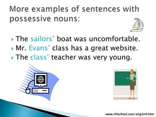 Possessive nouns | PPTX