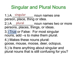 Possessive Nouns- Unit 2 | PPT