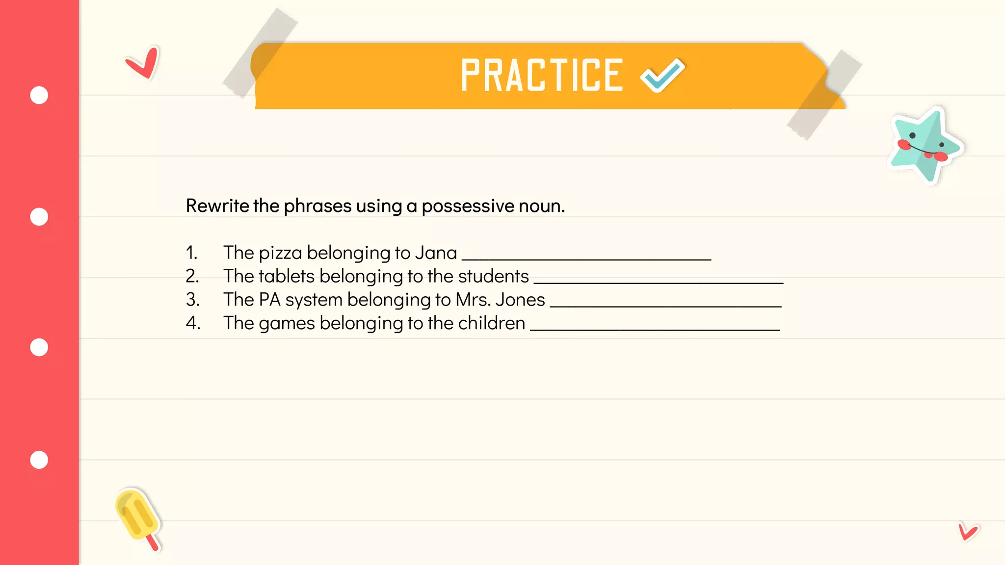 Possessive nouns, adjectives, pronouns | PPTX