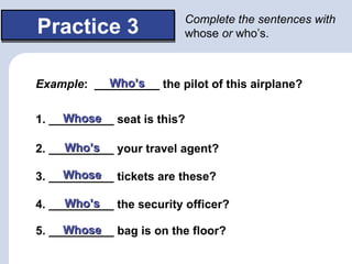 Possessive nouns and possessive adjectives | PPS