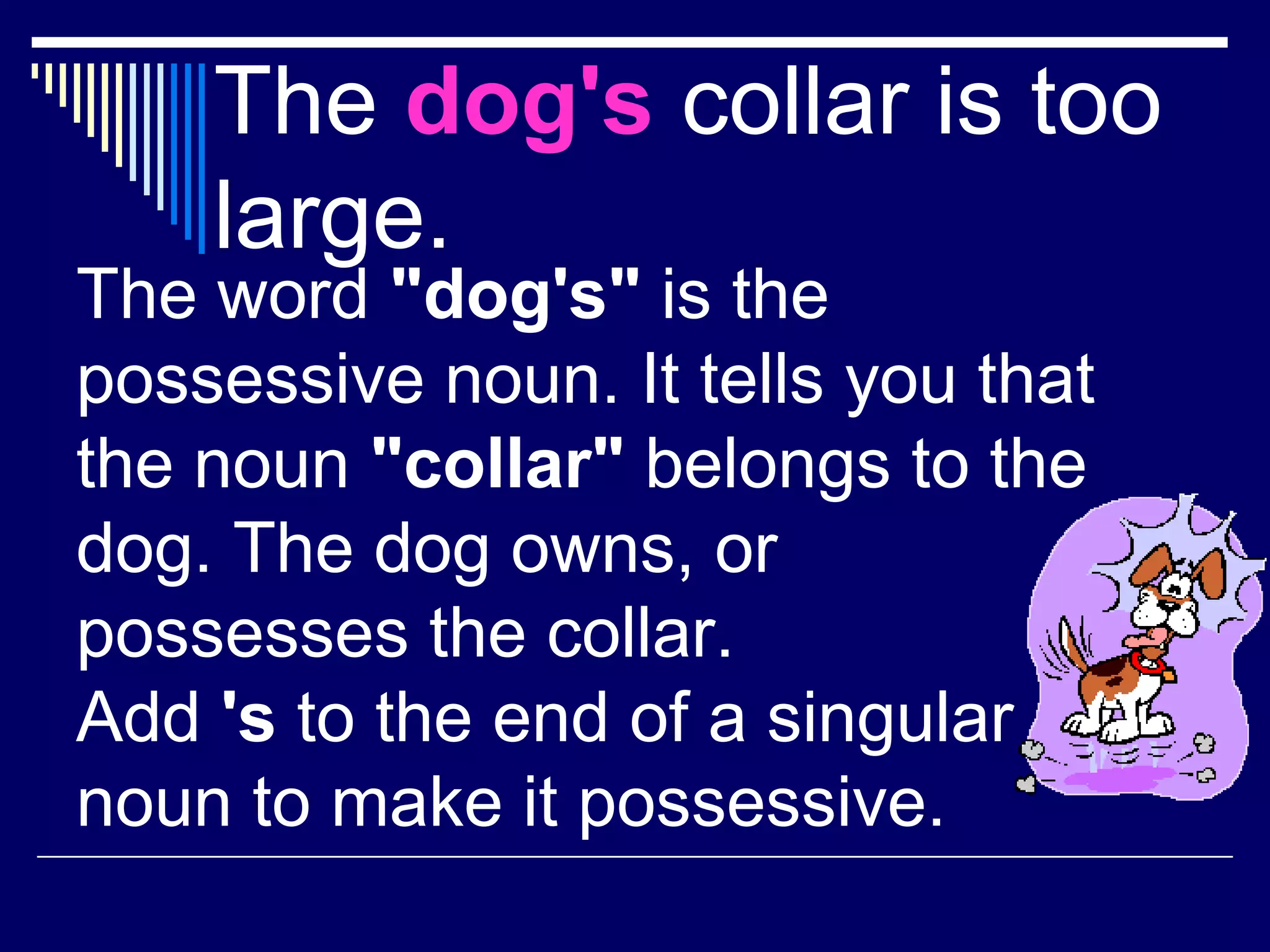 Possessive nouns ppt | PPT