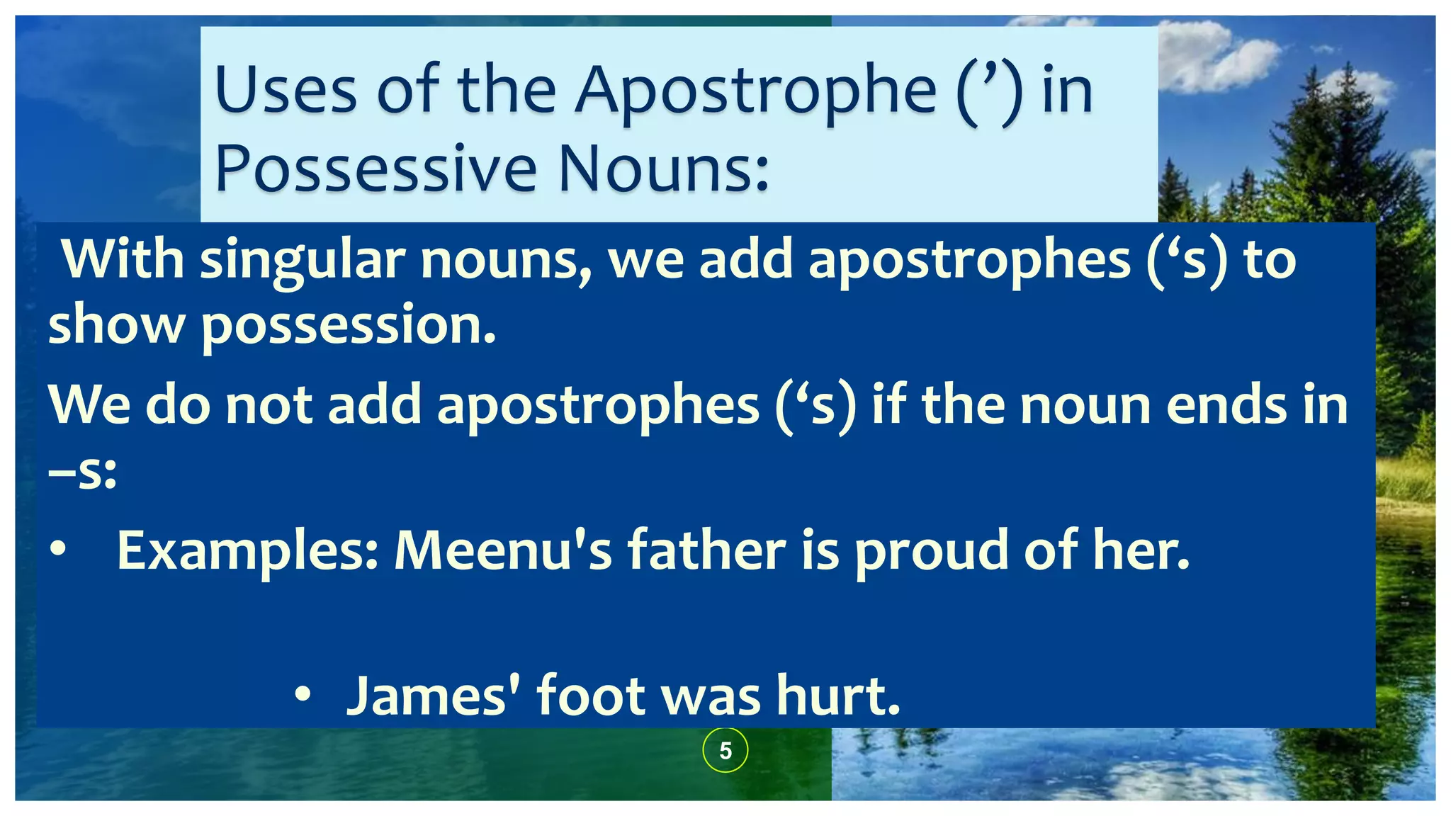 Possessive Nouns ppt | PPTX