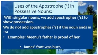 Possessive Nouns ppt | PPTX