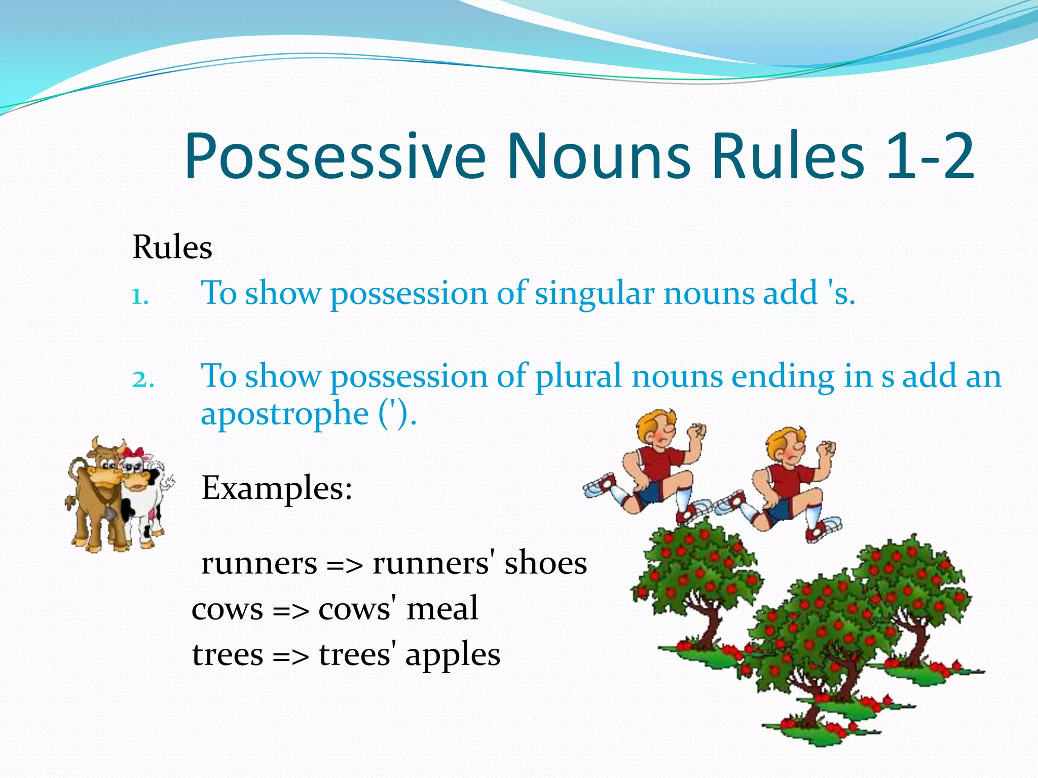 Possessive nouns presentation | PPTX