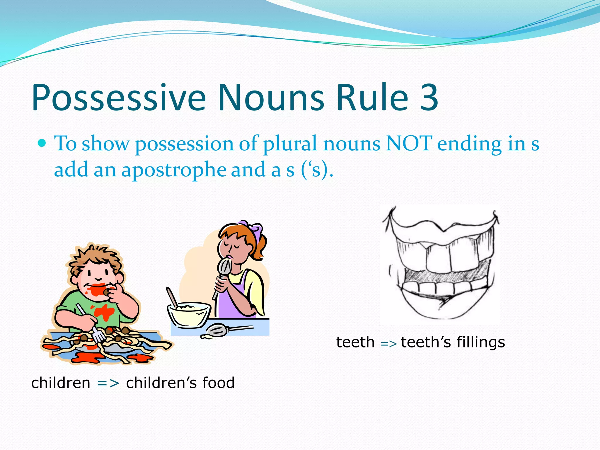 Possessive nouns presentation | PPTX