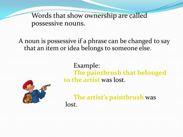 Possessive nouns presentation | PPTX