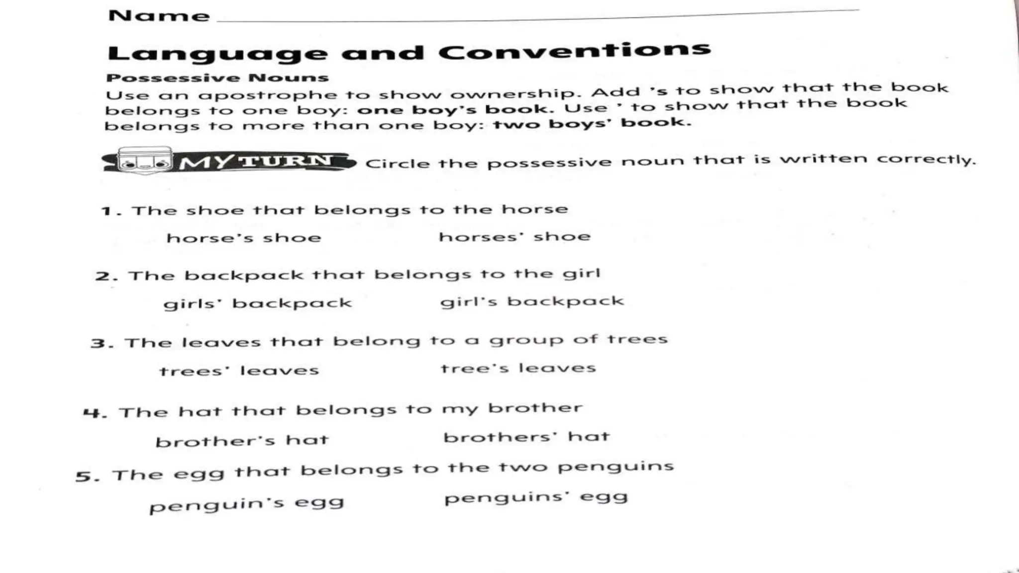 Grammar lesson for kids about Possessive nouns for grade 2.pptx