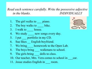 Possessives | PPTX