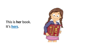 English possessive pronouns for all the grades from primary one until ...