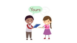 English possessive pronouns for all the grades from primary one until ...