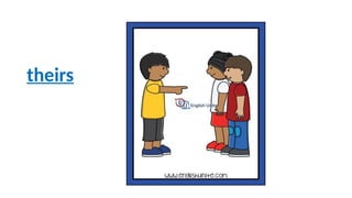 English possessive pronouns for all the grades from primary one until ...