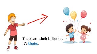 English possessive pronouns for all the grades from primary one until ...