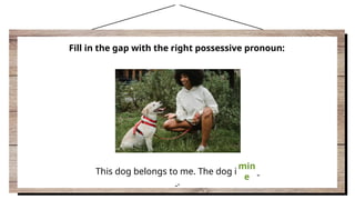 English possessive pronouns for all the grades from primary one until ...
