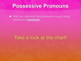 Possessive pronouns | PPTX