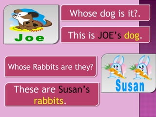 Possessive pronouns | PPT