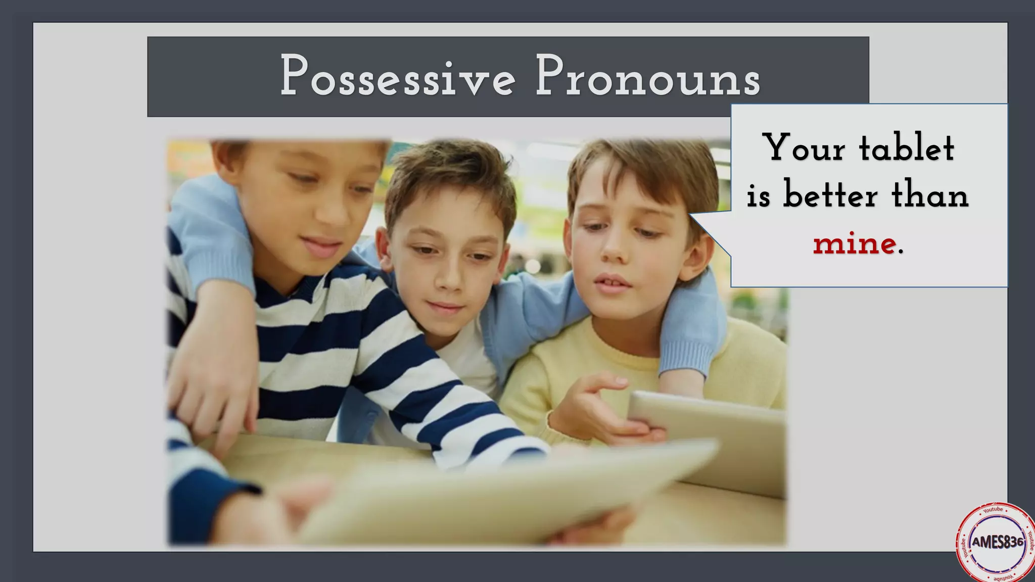 Possessive pronouns - English Language | PDF